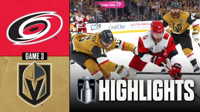 Golden Knights vs. Hurricanes | NHL Playoff Highlights | Game 3 | June ...